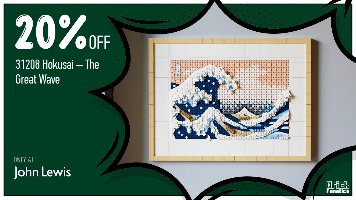 Make a splash with 20% off 31208 Hokusai – The Great Wave at John Lewis ...