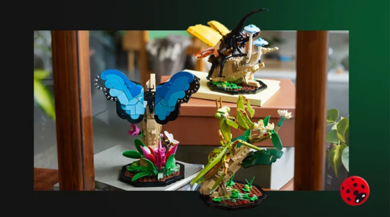 LEGO Ideas Insect Collection recoloured and printed pieces