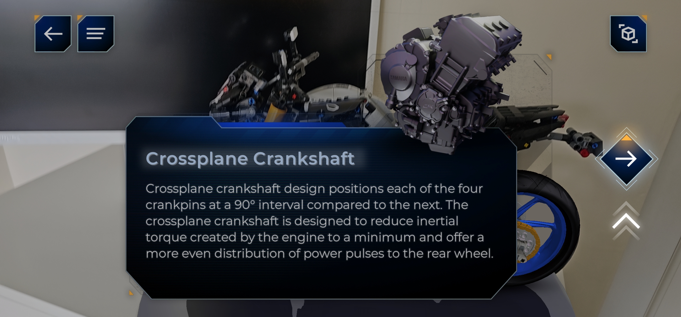 LEGO Technic AR app showcases 42159 Yamaha MT-10 SP's best feature