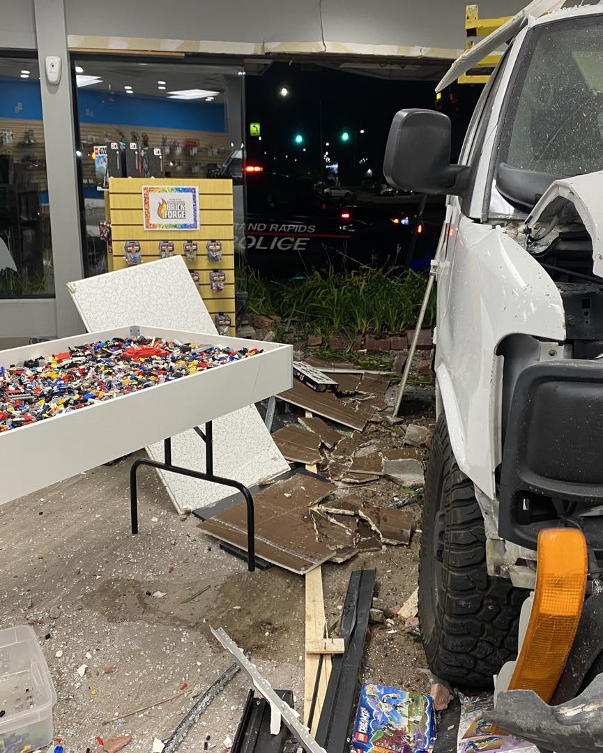 Crash disrupts LEGO store's business after shop destroyed