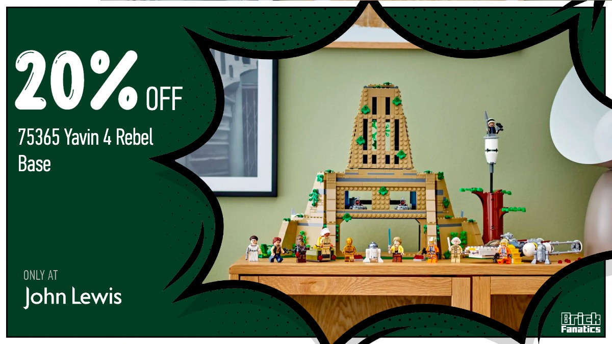 Massive 20% off recently released LEGO Star Wars 75365 Yavin 4 Rebel ...