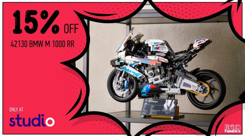 Save a massive 15% on LEGO Technic 42130 BMW M 1000 RR