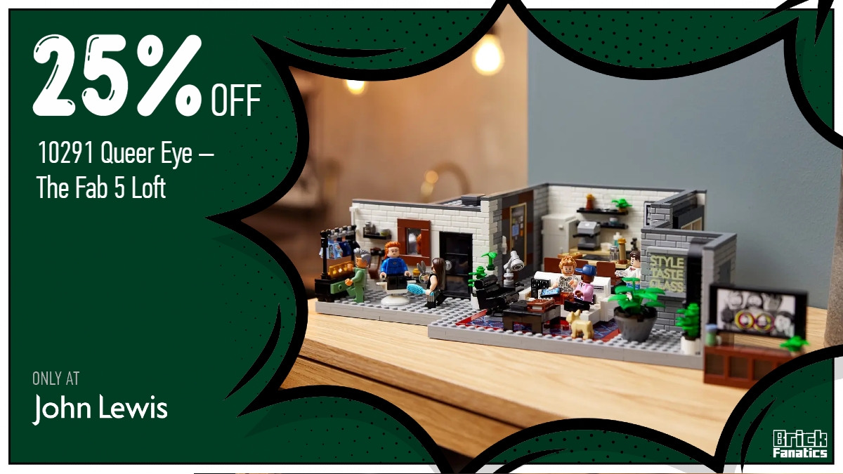 Last chance to save on retired LEGO Icons 10291 Queer Eye – The Fab 5 Loft