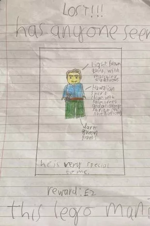 Boy's missing poster leads to LEGO minifigure reunion