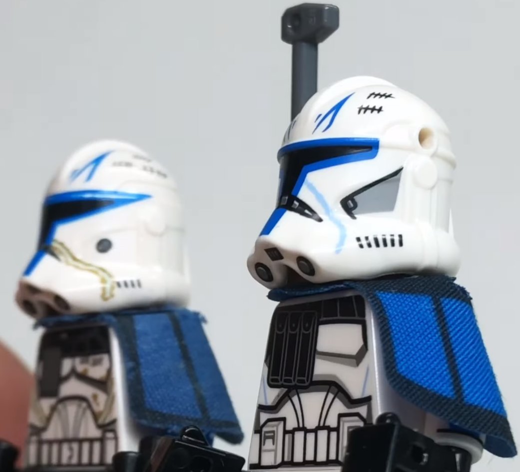 Comparing every Captain Rex including from LEGO Star Wars 75367 Venator