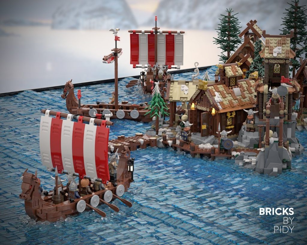 Take LEGO Ideas 21343 Viking Village to the next level