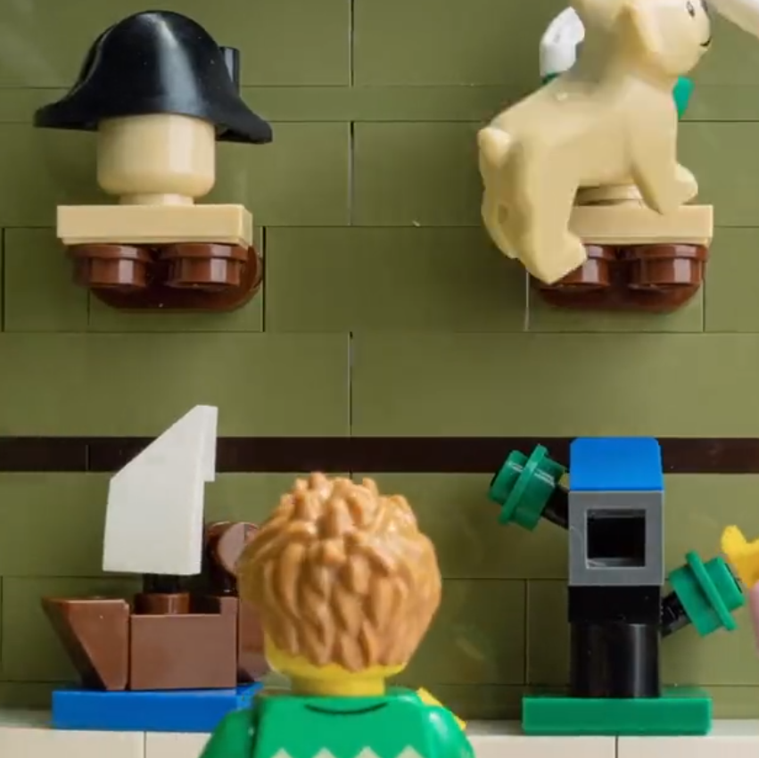 There's a LEGO exhibit in 10326 Natural History Museum