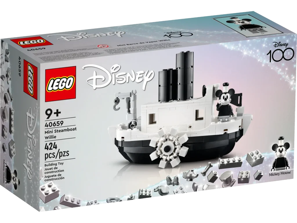 LEGO Disney 40659 Mini Steamboat Willie officially revealed