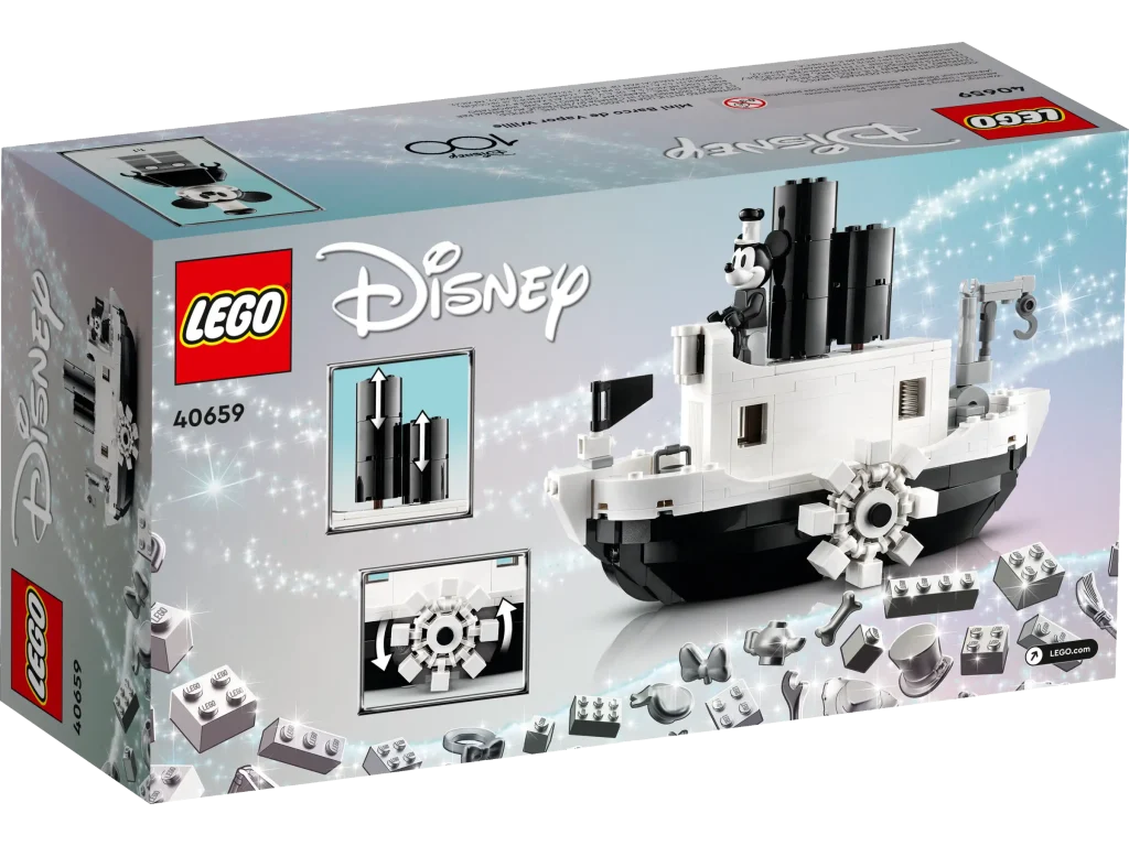 LEGO Disney 40659 Mini Steamboat Willie officially revealed