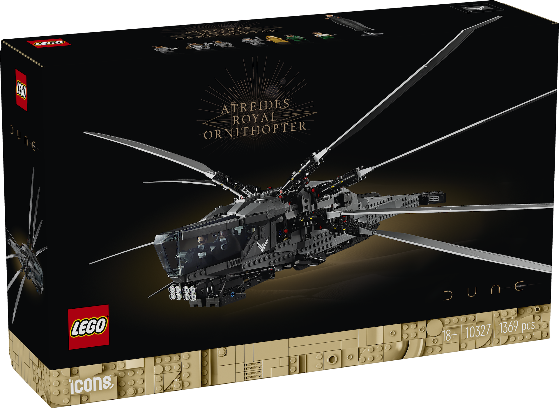 LEGO Icons 10327 Dune Atreides Royal Ornithopter revealed