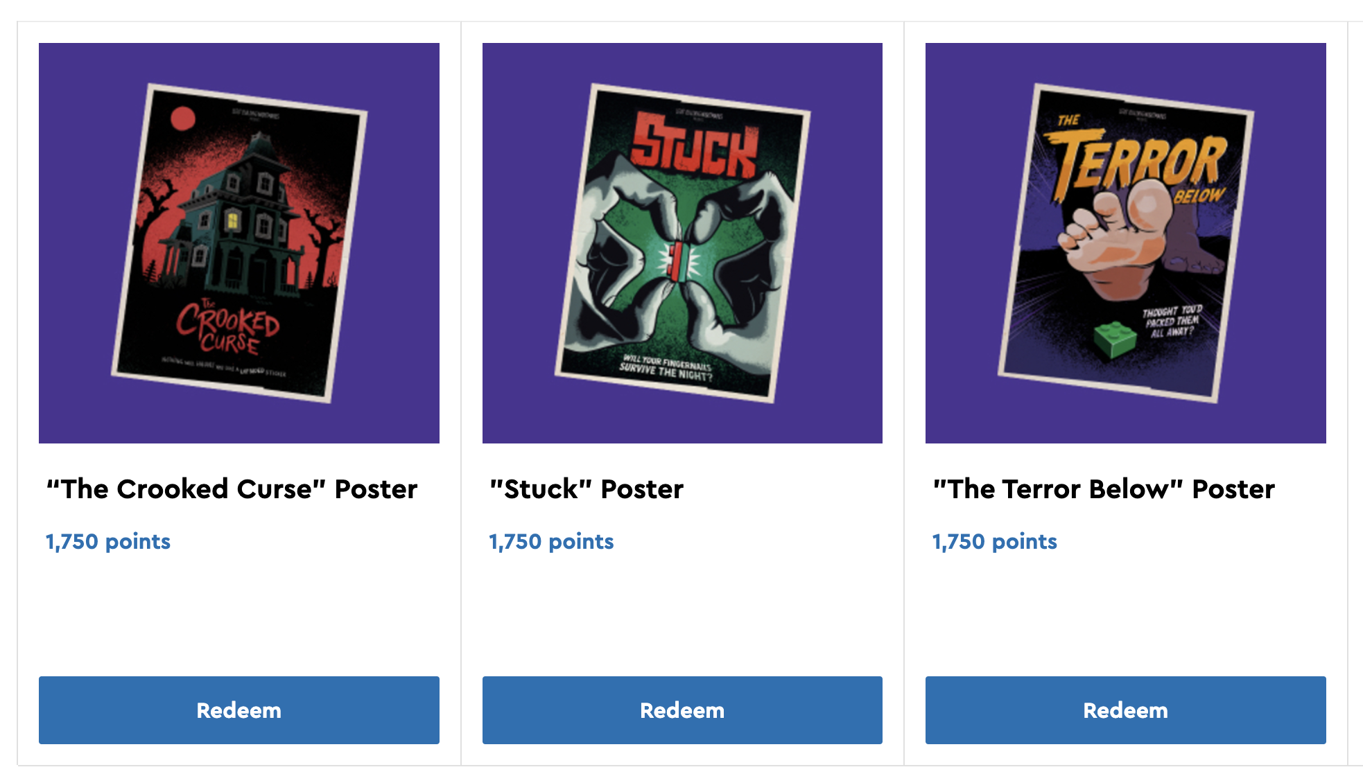 Six spooky LEGO posters available now in Insiders rewards