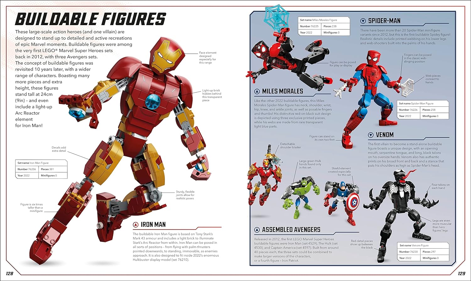 LEGO Marvel Visual Dictionary with Iron Man minifigure