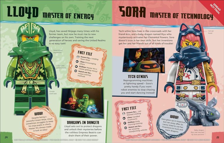 LEGO NINJAGO Character Guide includes rare Sora minifigure