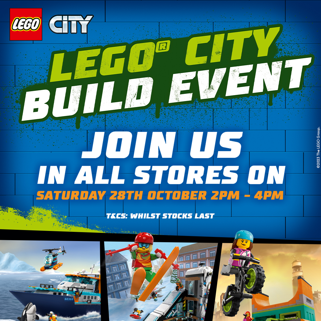 Entertainer stores hosting LEGO City build this weekend