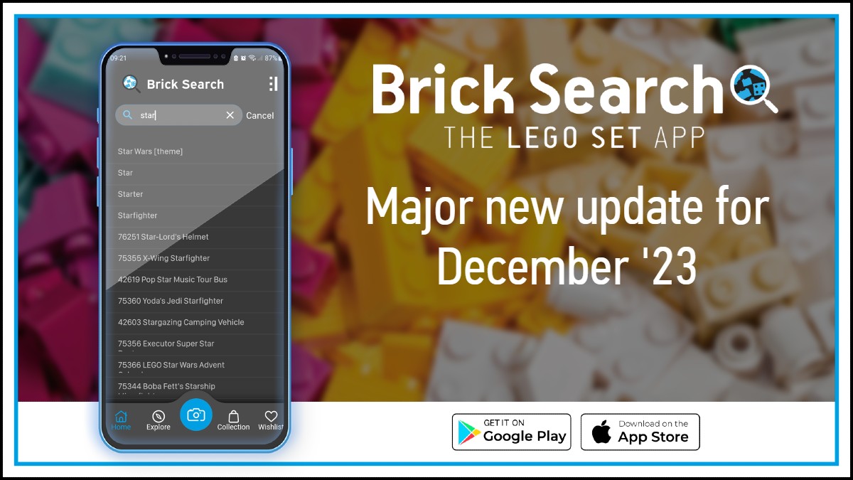 Major Brick Search update – searching LEGO sets just got easier