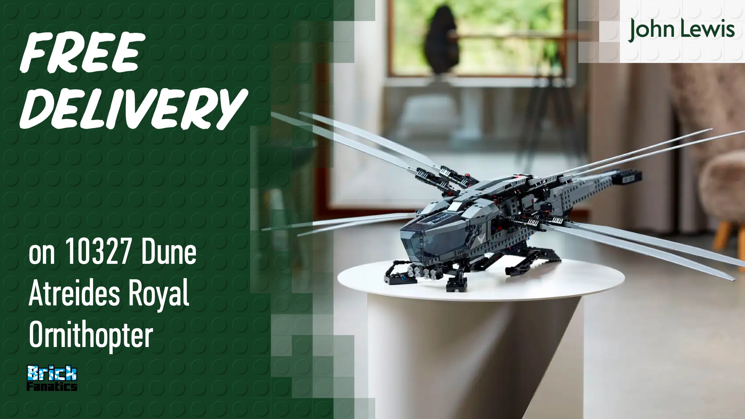 Free guaranteed Feb 1 delivery on LEGO Icons Dune Ornithopter - Brick ...