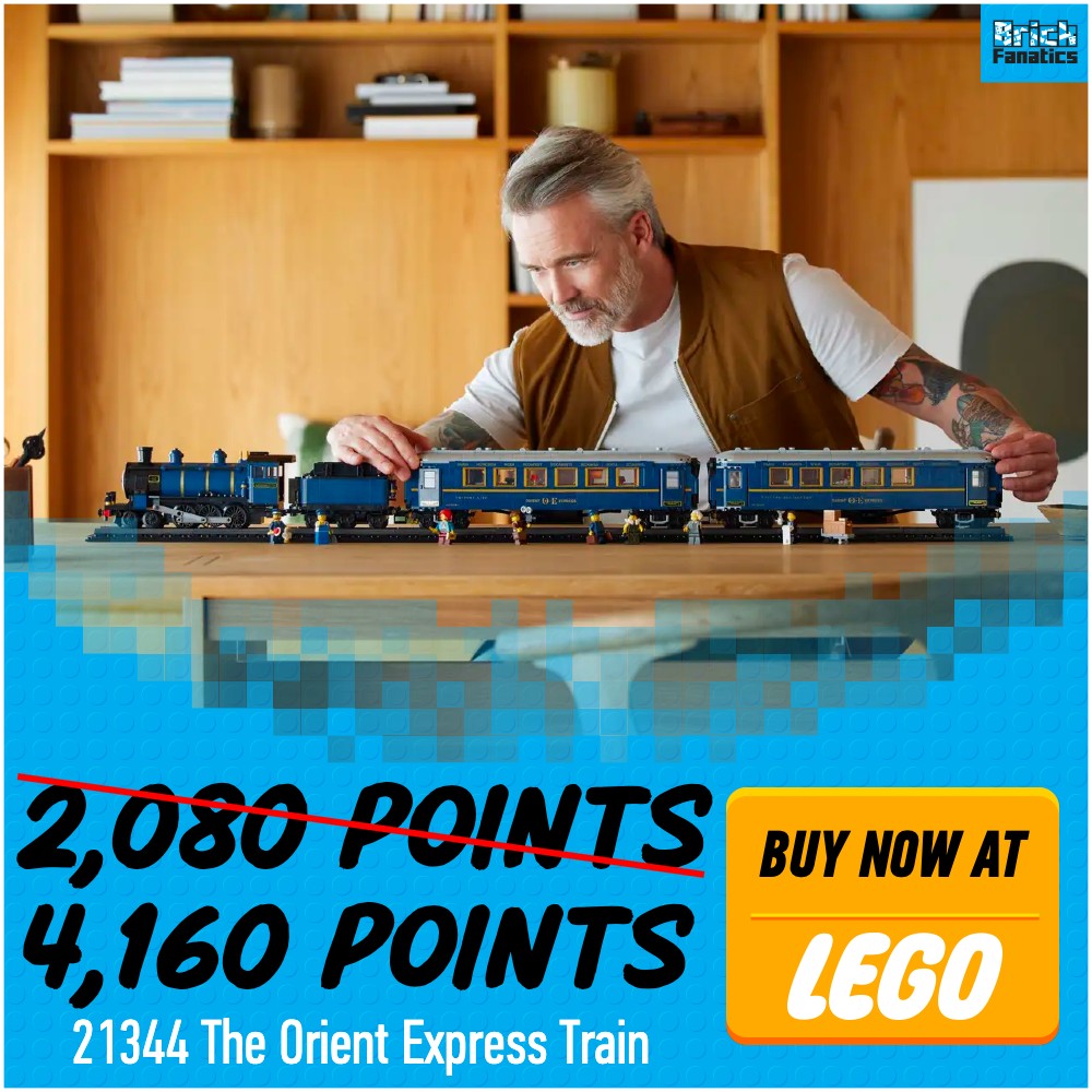 Earn double points on all LEGO orders right now