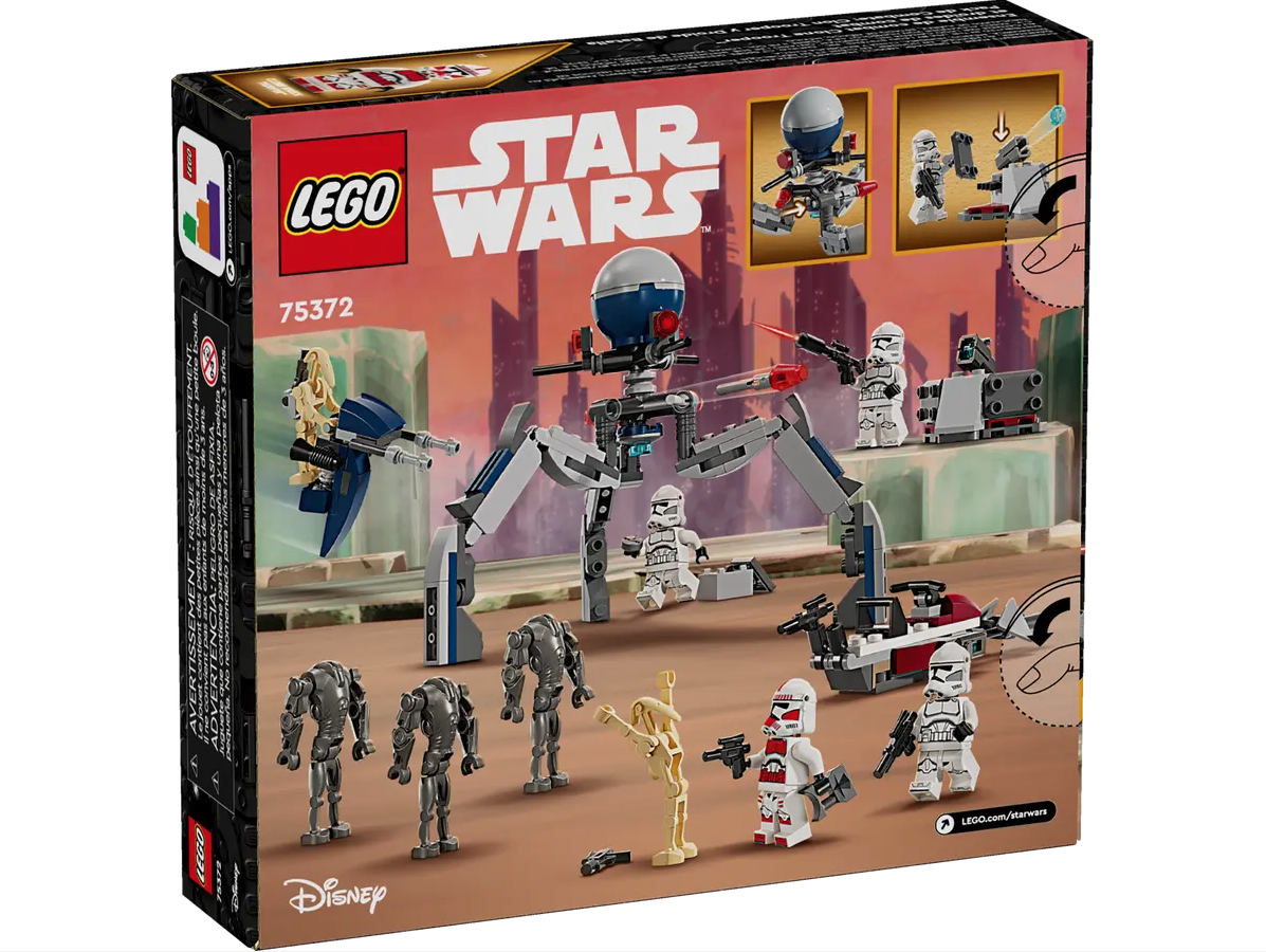 LEGO Star Wars 75372 Clone Trooper & Battle Droid Battle Pack is ...