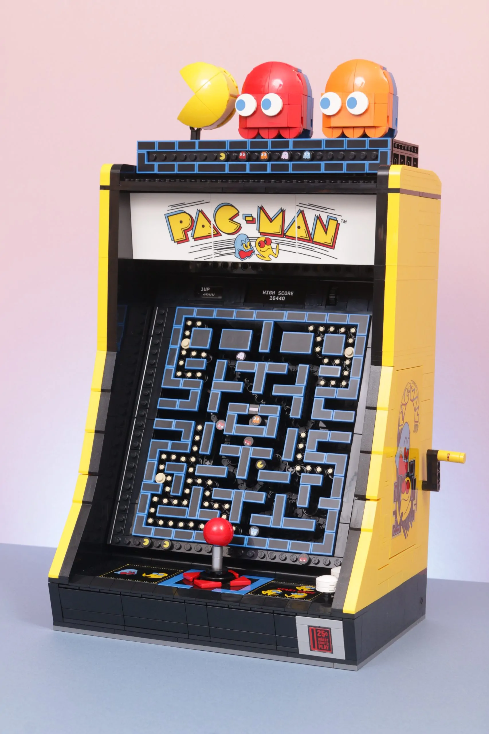 We rebuilt LEGO Icons 10323 PAC-MAN Arcade, and…