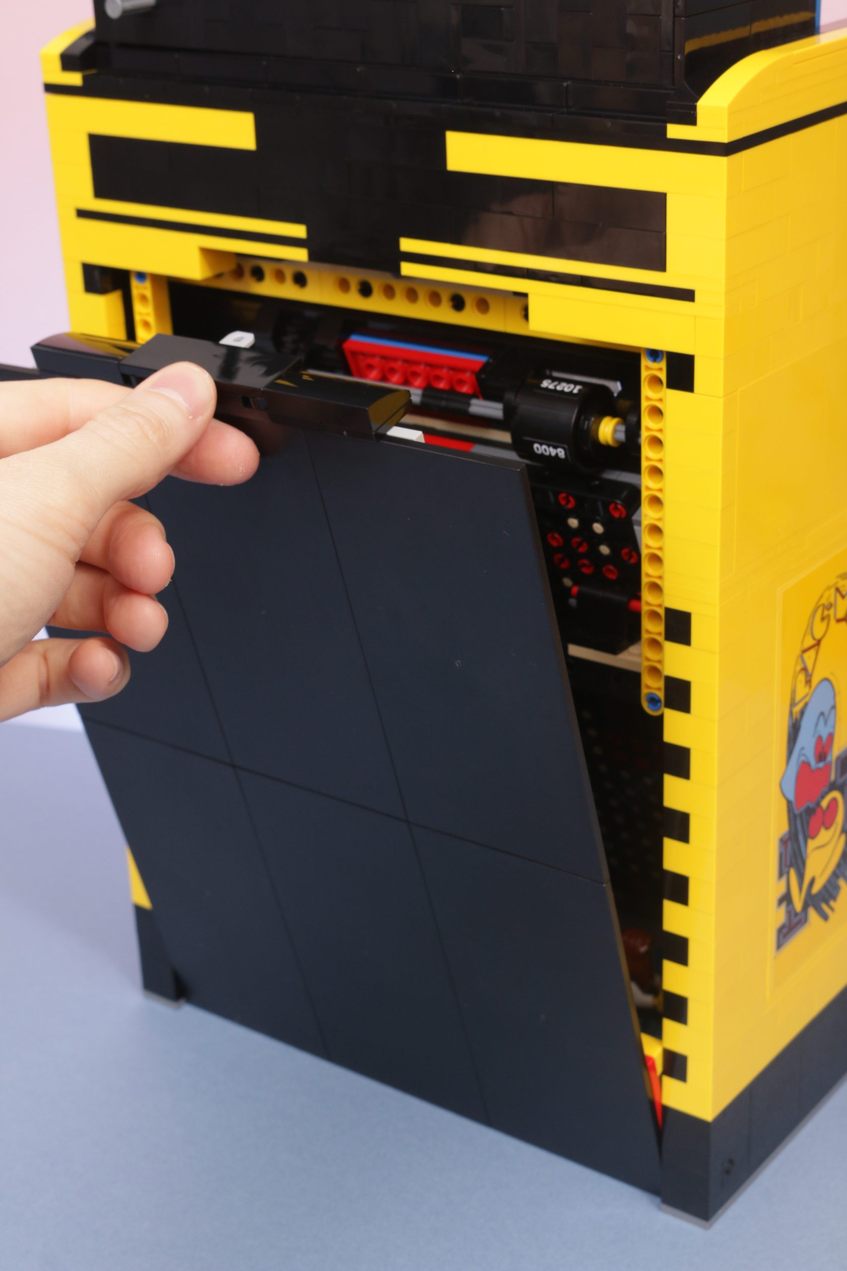 We rebuilt LEGO Icons 10323 PAC-MAN Arcade, and…