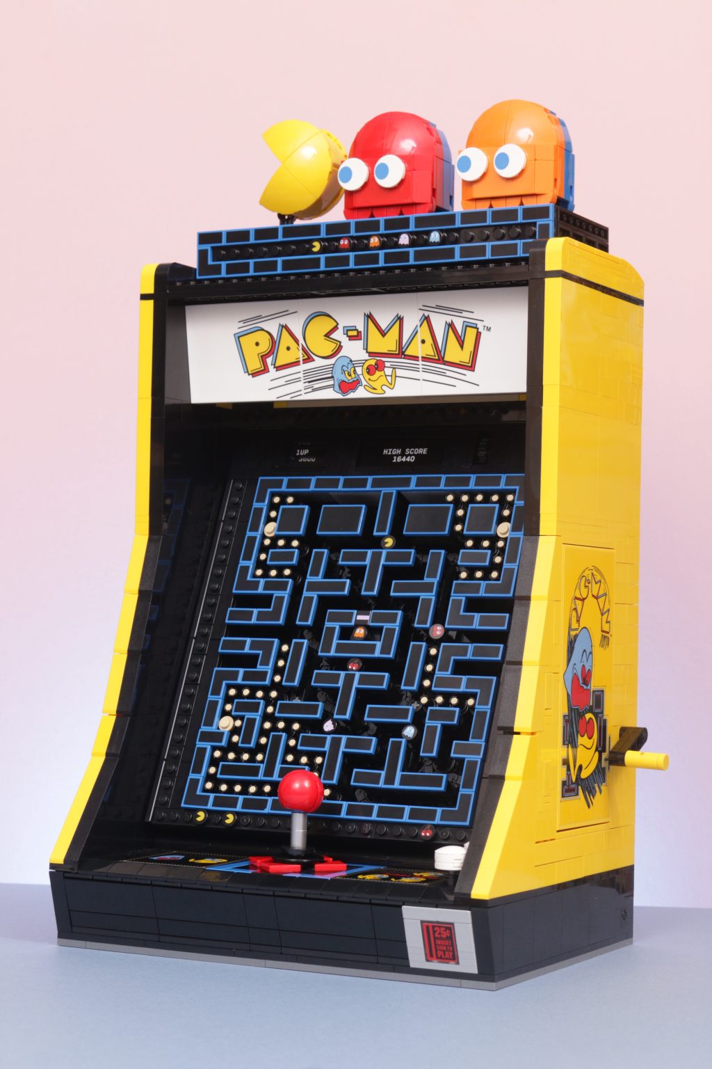 We rebuilt LEGO Icons 10323 PAC-MAN Arcade, and…
