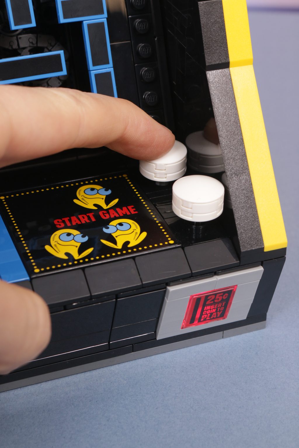 We rebuilt LEGO Icons 10323 PAC-MAN Arcade, and…