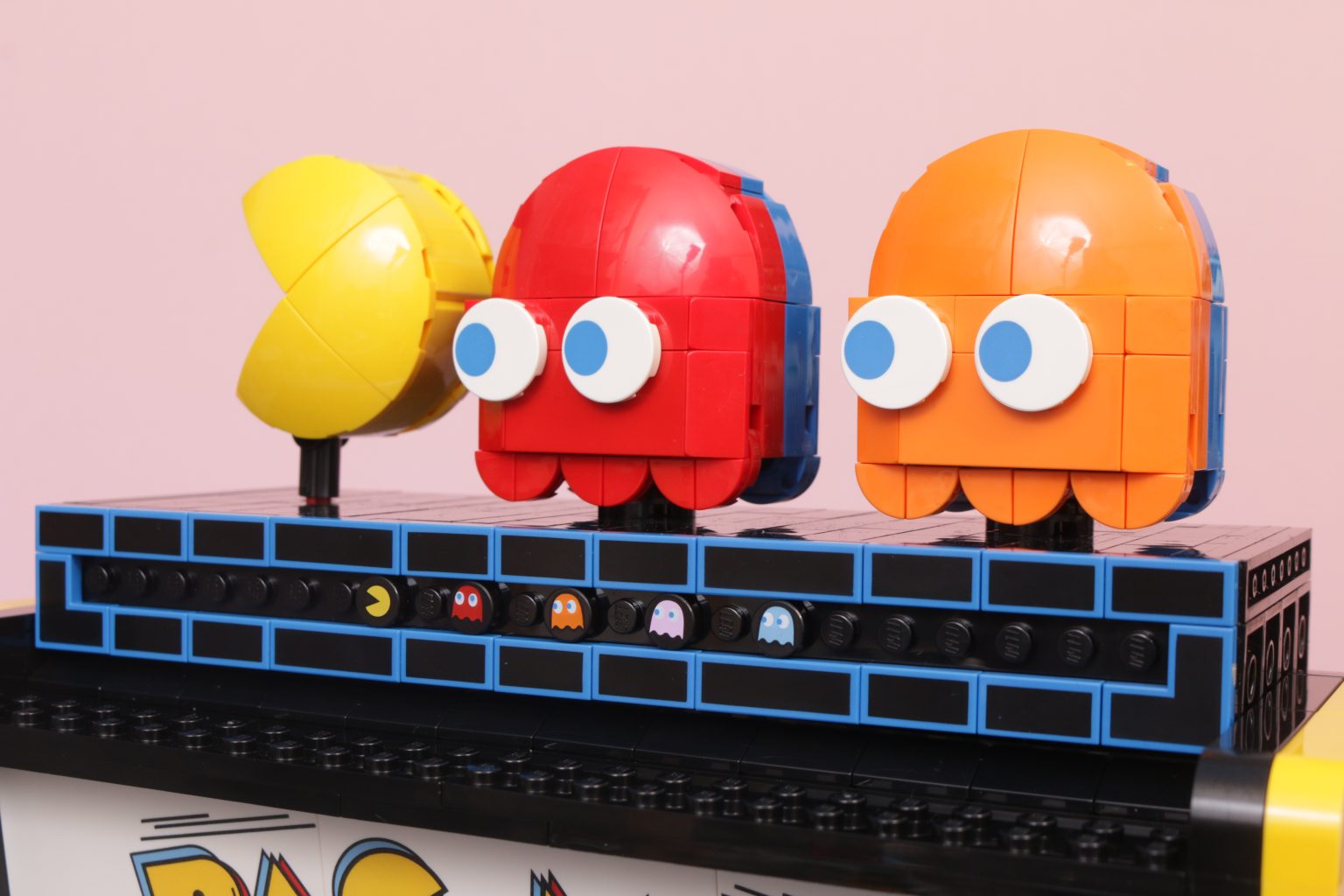 We rebuilt LEGO Icons 10323 PAC-MAN Arcade, and…