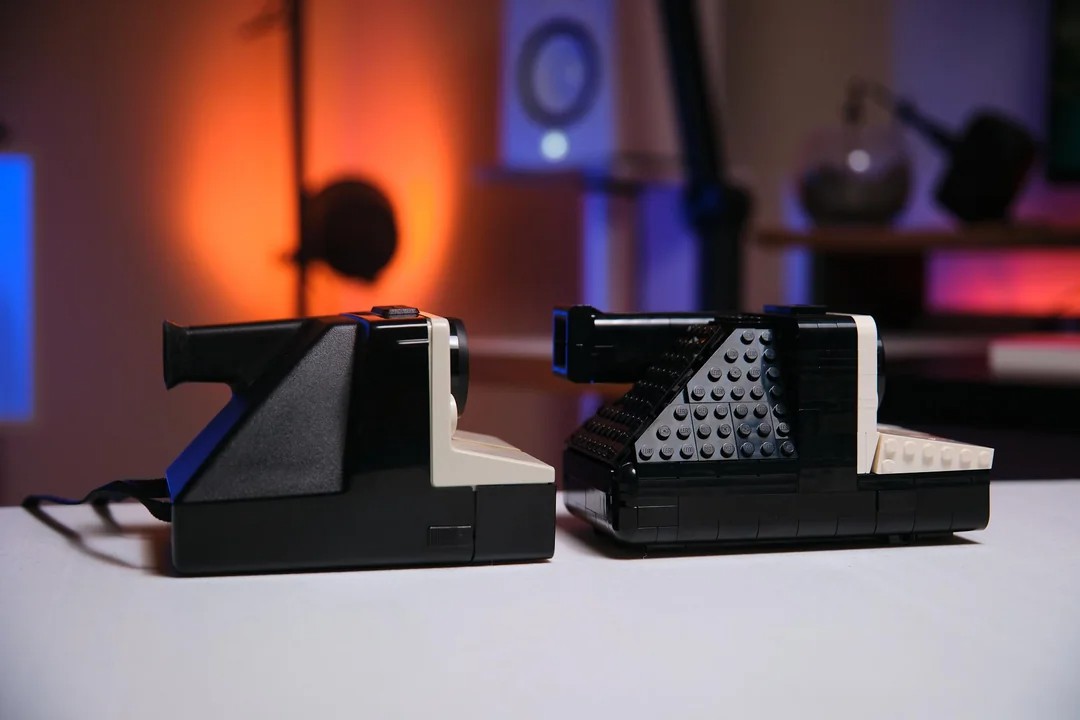 LEGO Ideas 21345 Polaroid compared to the real deal