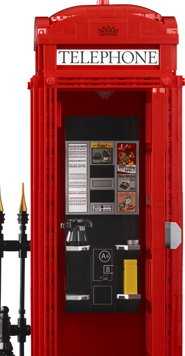 LEGO Ideas 21347 Red London Telephone Box visual tour and gallery
