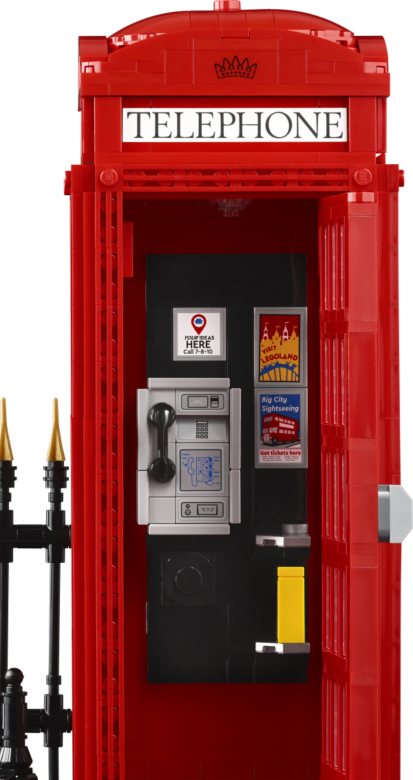 LEGO Ideas Telephone Box is technically three phones in one