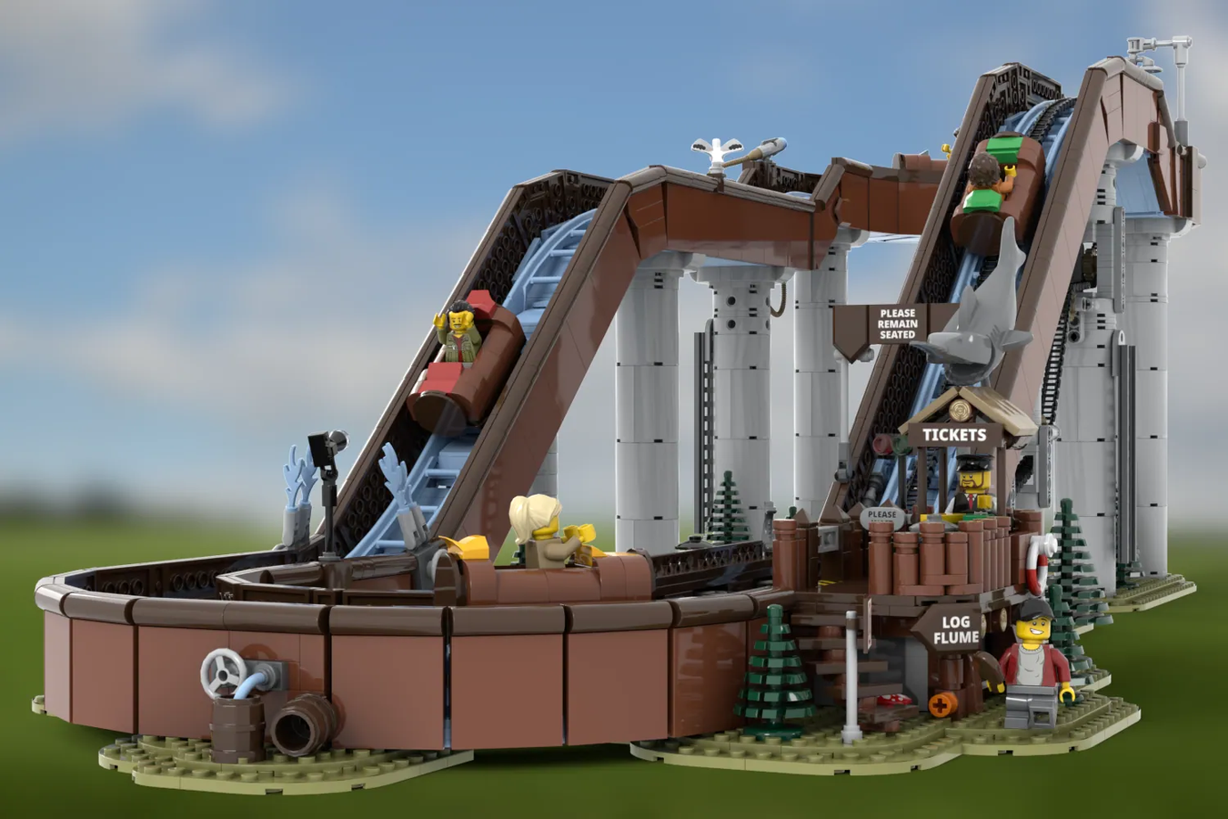 Motorised log flume takes a second ride at the LEGO Ideas review