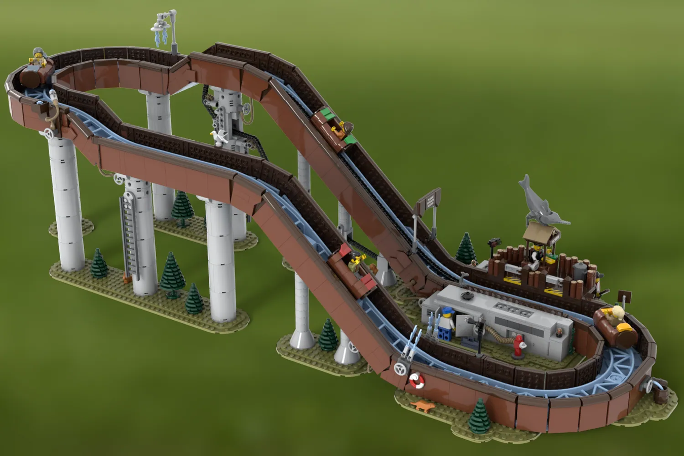 Motorised log flume takes a second ride at the LEGO Ideas review