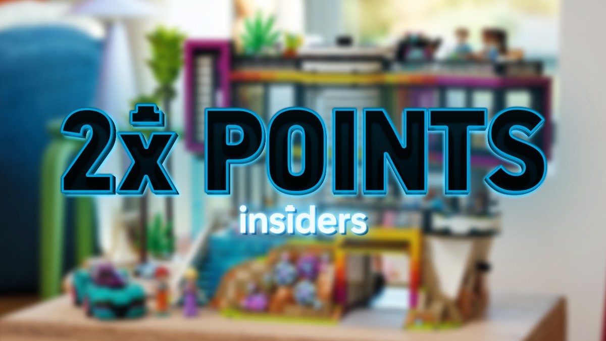Double points are available to LEGO Insiders now
