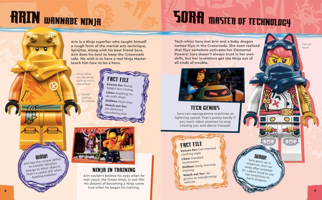 De plus, la figurine de Sora au dos du guide des personnages LEGO ...