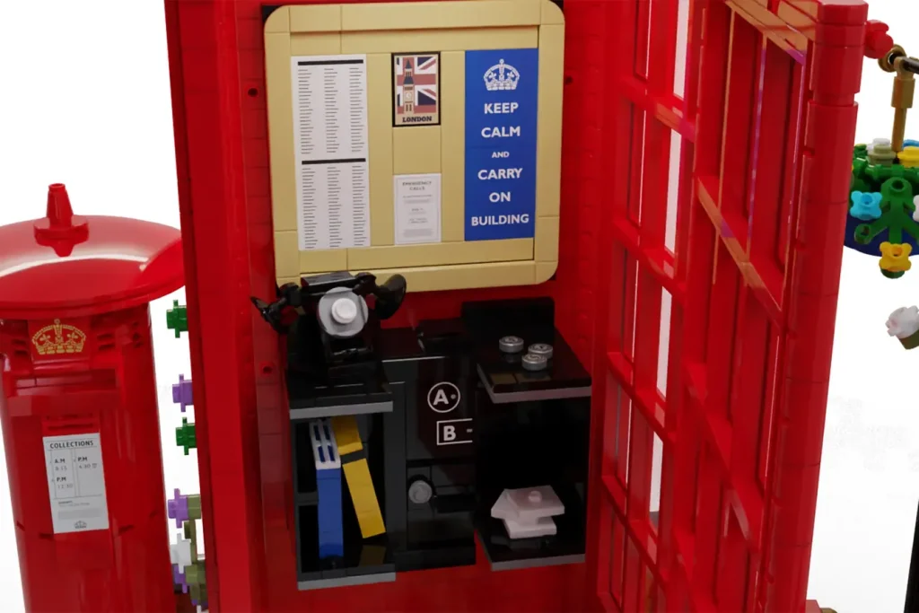 Five differences between LEGO Ideas 21347 Red London Telephone Box and ...