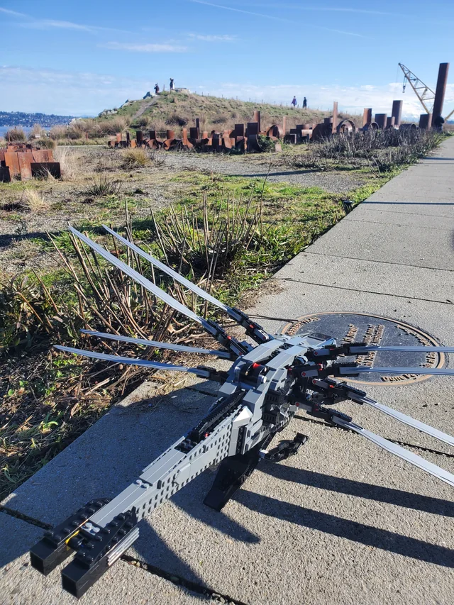 You can pose the LEGO Dune set on a real sandworm