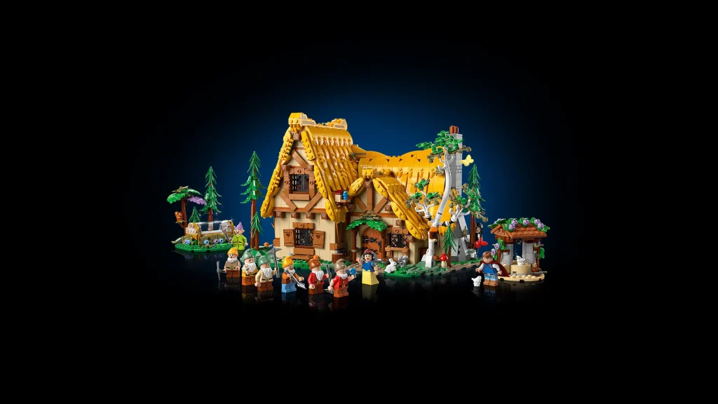 First look at LEGO Disney 43242 Snow White and the Seven Dwarfs’ Cottage