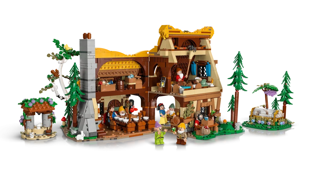 First look at LEGO Disney 43242 Snow White and the Seven Dwarfs’ Cottage