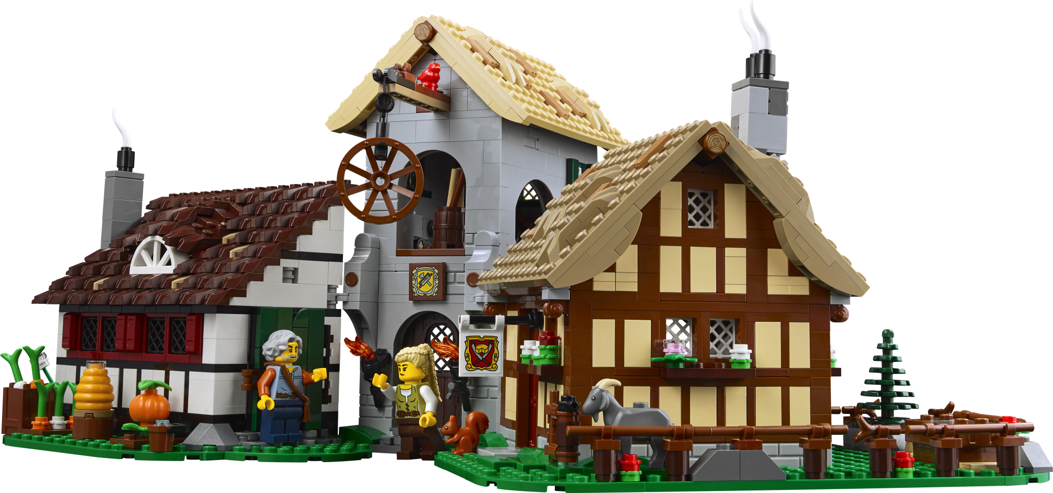 LEGO Icons 10332 Medieval Town Square visual tour and gallery