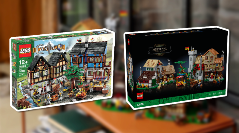 Comparing LEGO Medieval Town Square to its predecessor