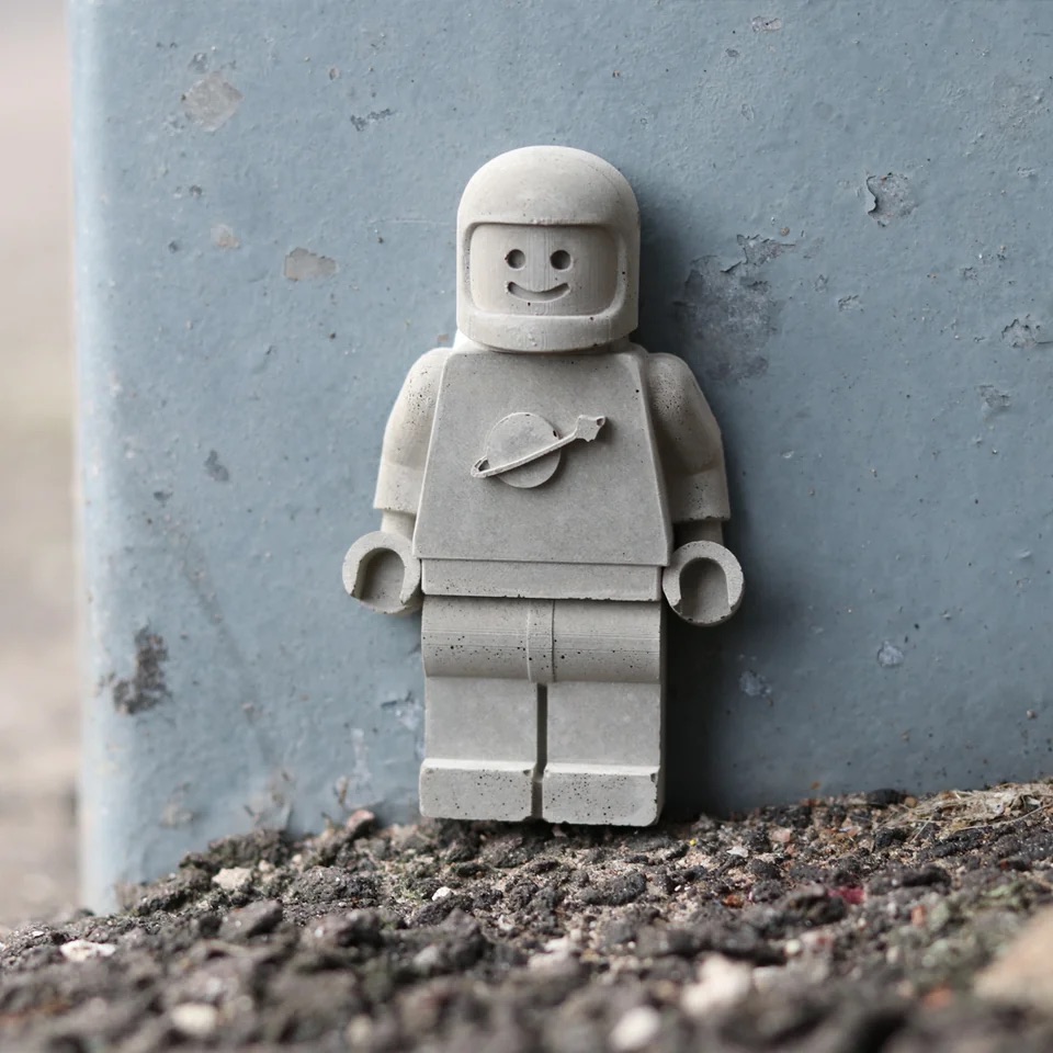 Concrete LEGO minifigures dotted all over Aberdeen