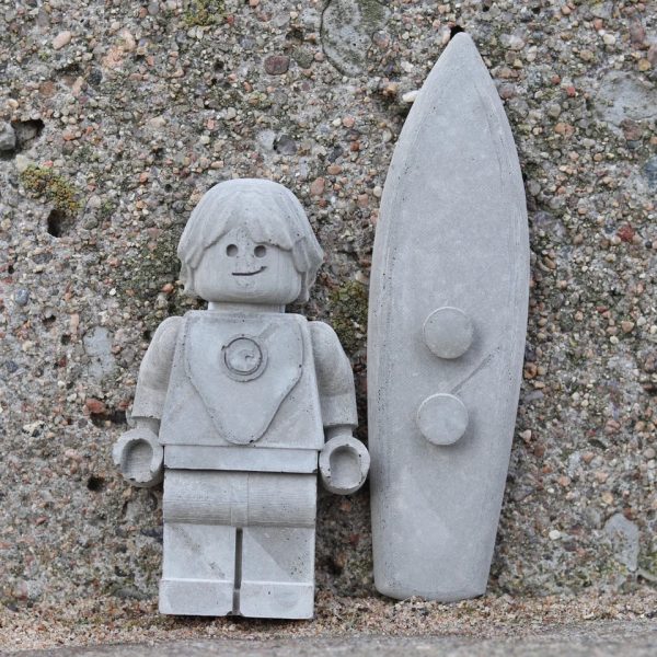 Concrete LEGO minifigures dotted all over Aberdeen