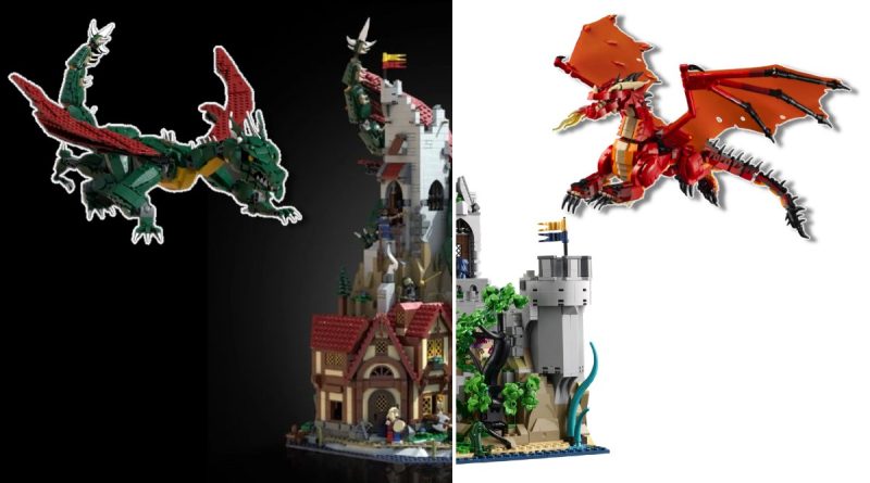 Comparing LEGO Ideas Dungeons & Dragons set to original design