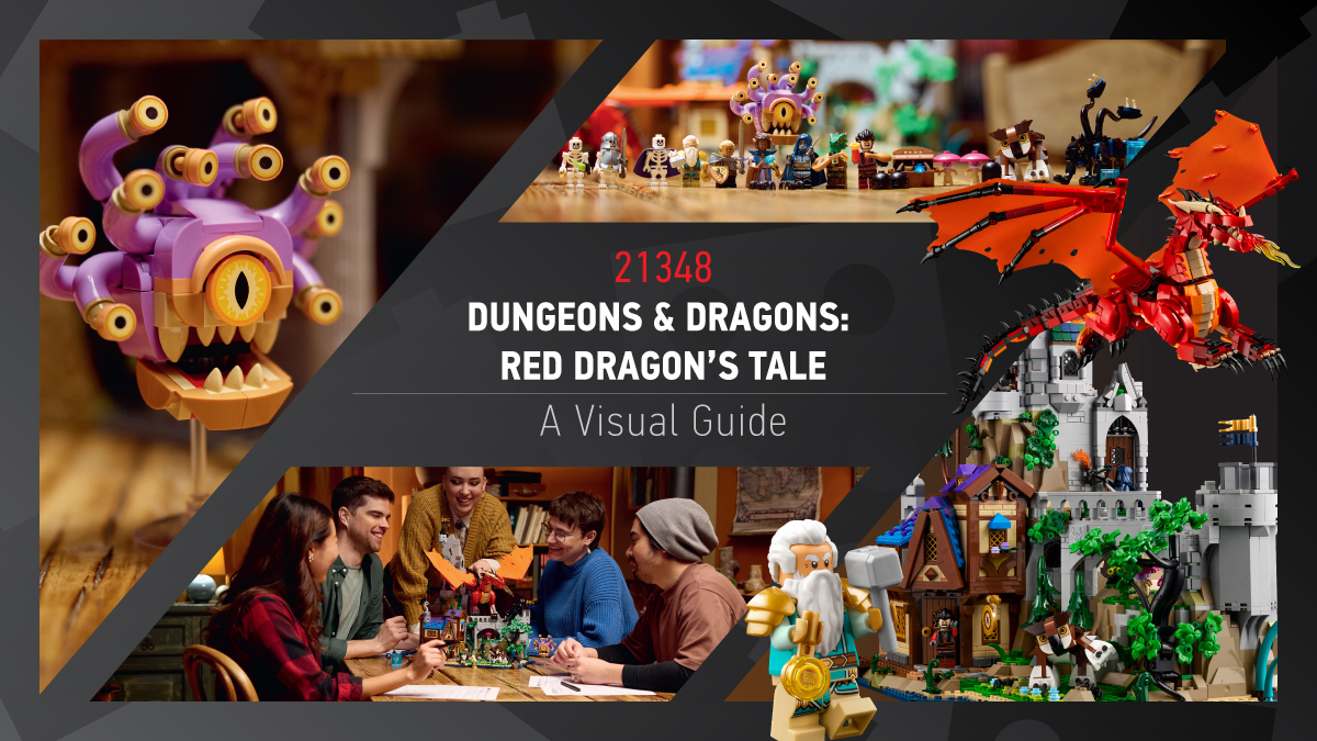LEGO Ideas 21348 Tur visual dan galeri Dungeons & Dragons: Red Dragon's ...