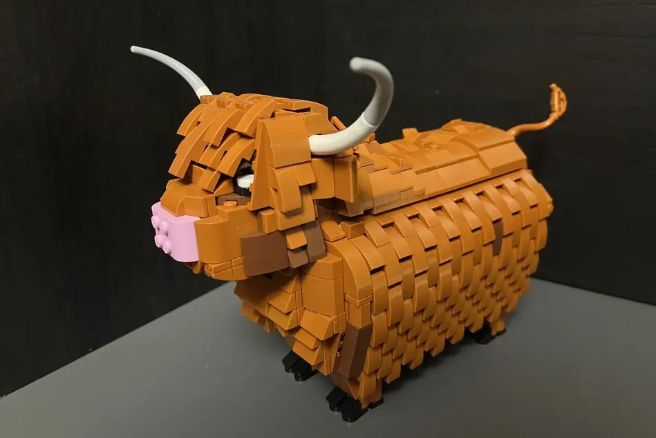 On yonder LEGO Ideas, there stood a Highland Coo