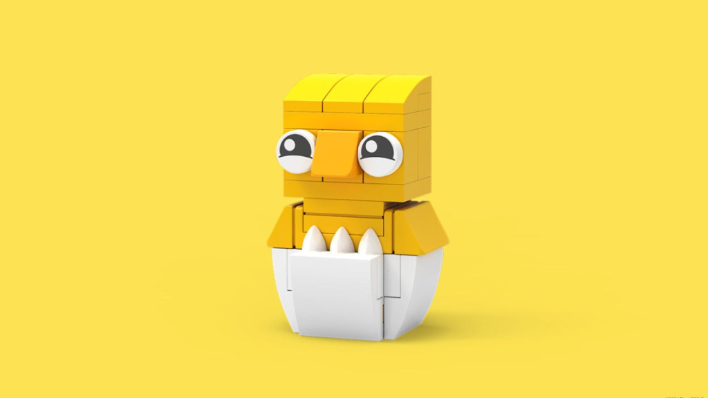 Bepul LEGO Easter Chick modeli LEGO doʻkonlariga keladi