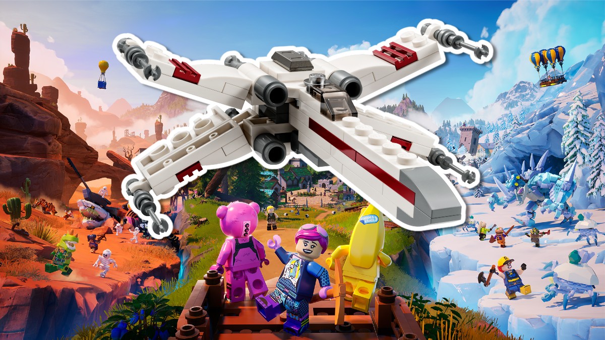 Working custom Star Wars X-wing flies into LEGO Fortnite - Brick Fanatics