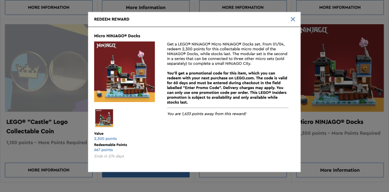 LEGO 40704 Micro NINJAGO Docks available now