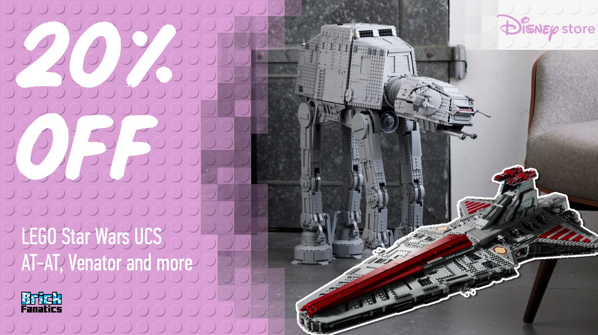 Huge LEGO Star Wars sale at Disney Store, including UCS AT-AT, Venator ...