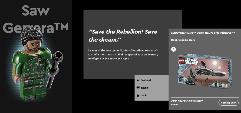 LEGO Star Wars welcomes Saw Gerrera to minifigure line-up